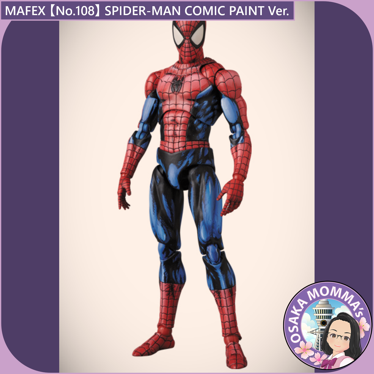 MAFEX 【No.108】SPIDER-MAN COMIC PAINT Ver. – Osaka Momma's Japanese Goods