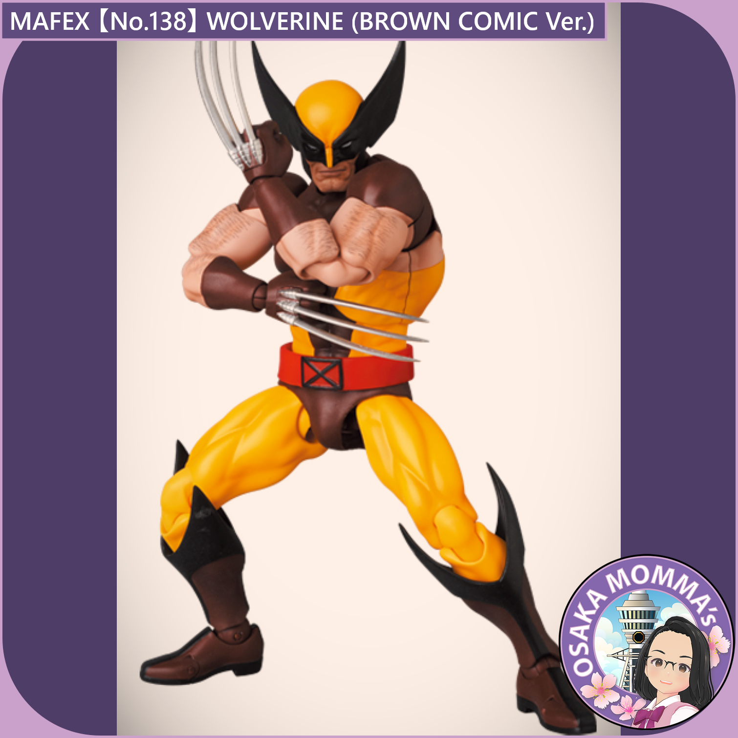 MAFEX 【No.138】WOLVERINE (BROWN COMIC Ver.) – Osaka Momma's Japanese Goods
